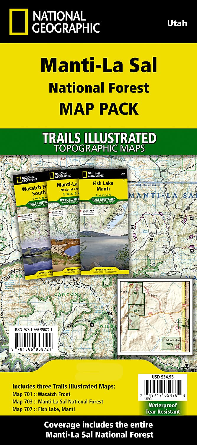 Manti-La Sal National Forest [Map Pack Bundle] (National Geographic ...