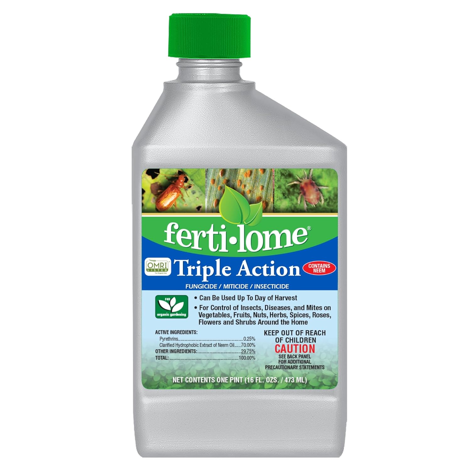 Amazon.com: Fertilome (12245) Triple Action (16 oz) : Patio, Lawn & Garden