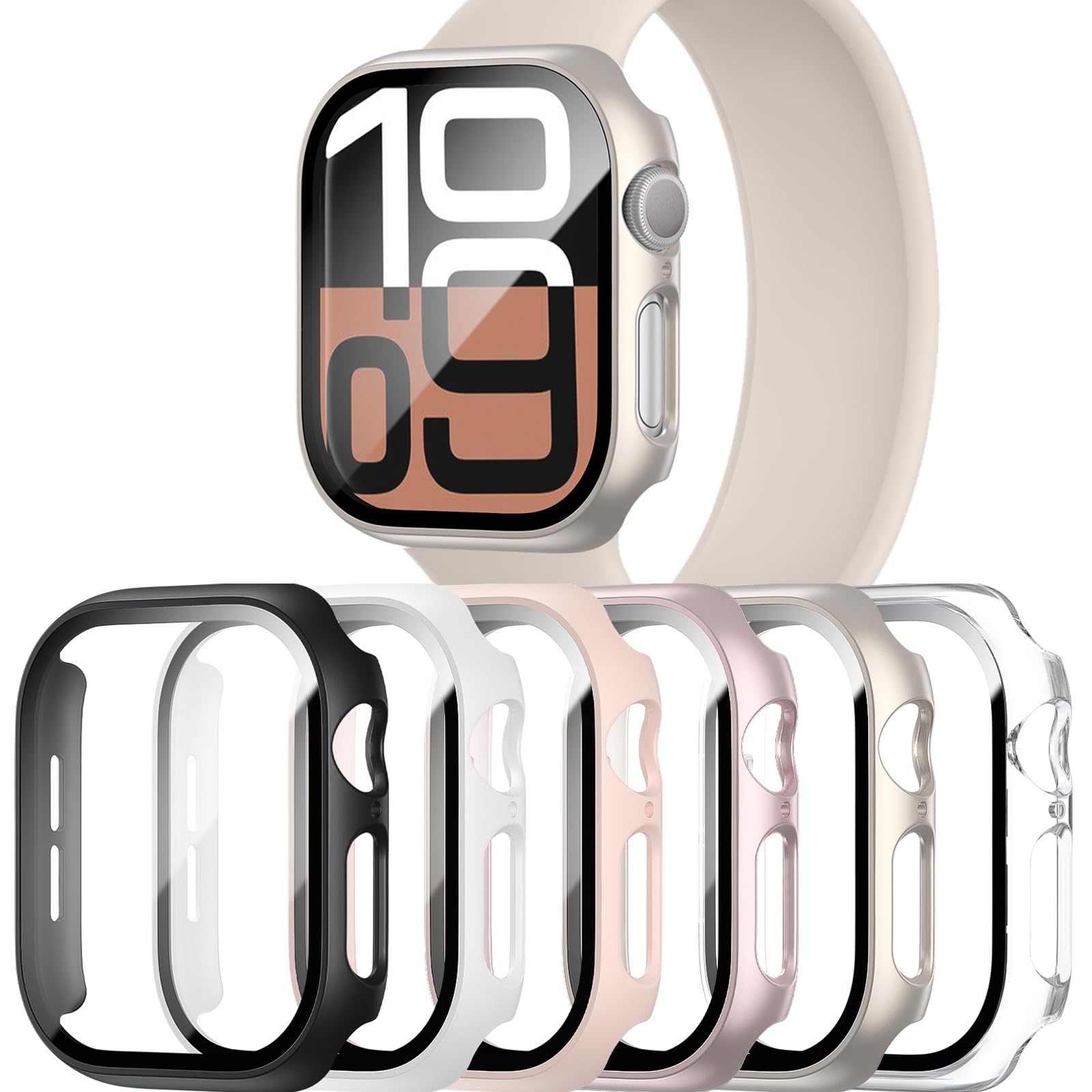 Amazon.com: Cuteey 6 Pack Case for Apple Watch 42mm Series 10 with ...