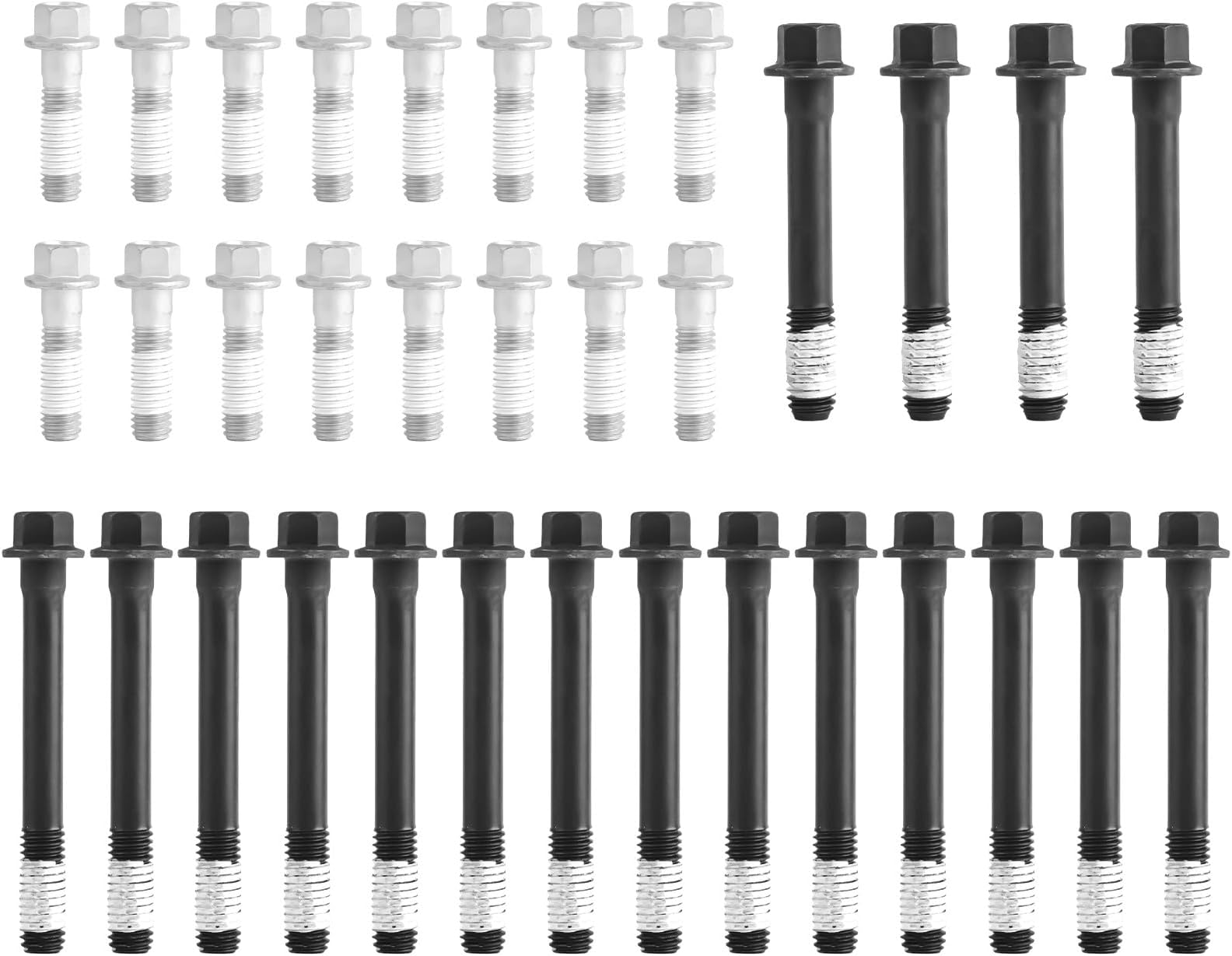 Amazon.com: JEGS Cylinder Head Bolt Kit | Fits 1966-2000 Small Block ...