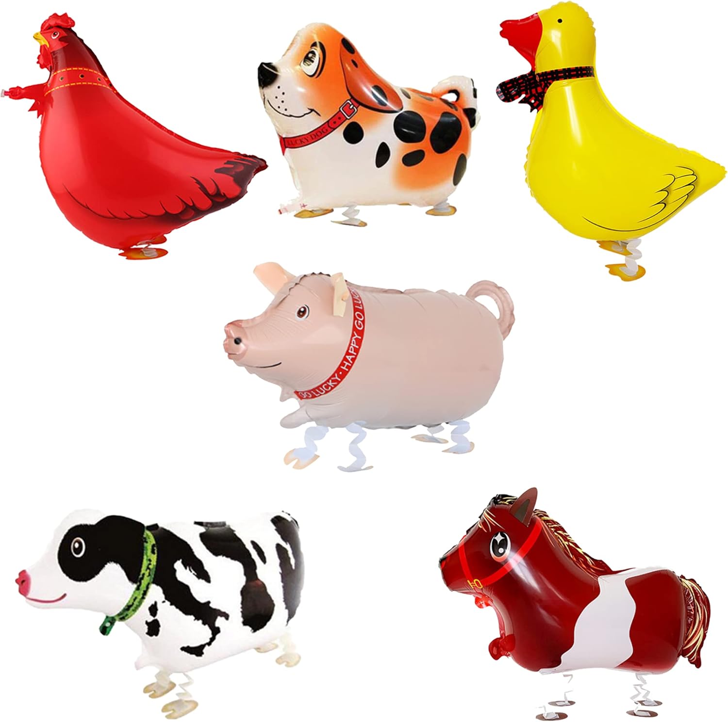 Amazon.com: Farm Birthday Party Supplies Farm Balloons Animal Foil ...