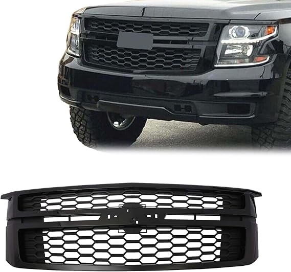 Amazon.com: KARPAL Front Upper Bumper Grille Grill Assembly Black ...