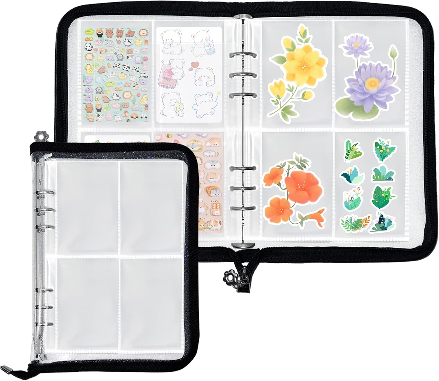 Amazon.com: Sticker Storage Organizer Reusable Stickers Book Album ...
