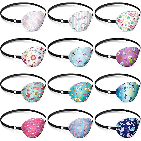Amazon.com: Timgle 12 Pcs Eye Patches for Kids Adjustable Eye Patch ...