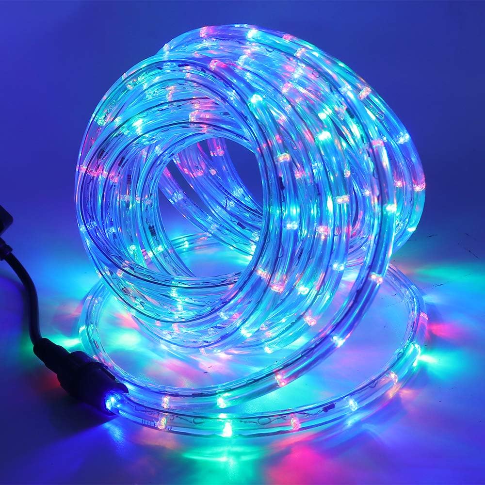 Amazon.com: 12V Rope Lights; 10ft Multi Color LED Rope Light Kit ...