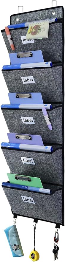 homyfort Porte-Revue Mural, Porte Document Mural, Rangement Tissu Porte ...