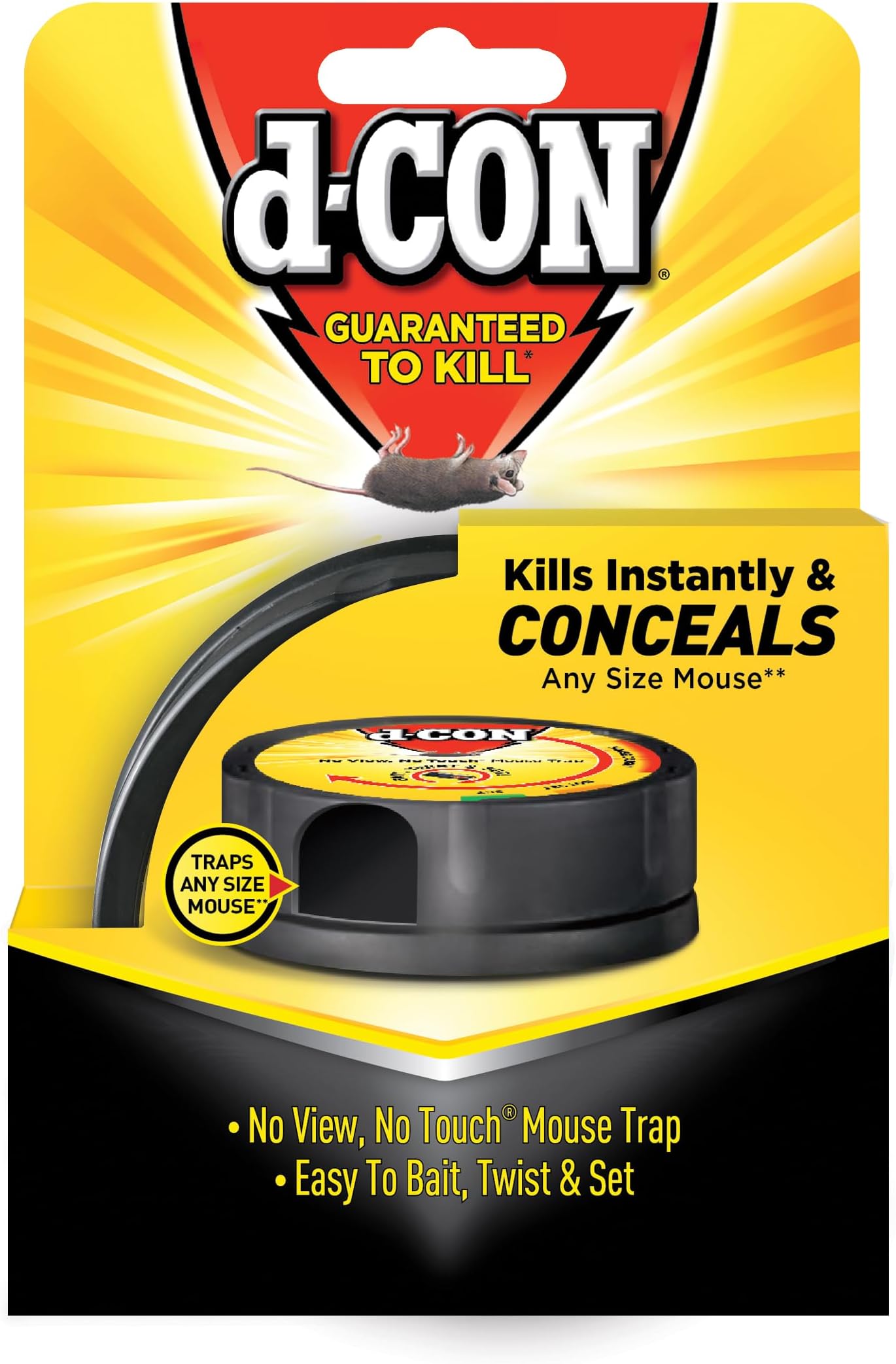 Amazon.com : D-CON No View, No Touch Covered Mouse Trap : Patio, Lawn ...