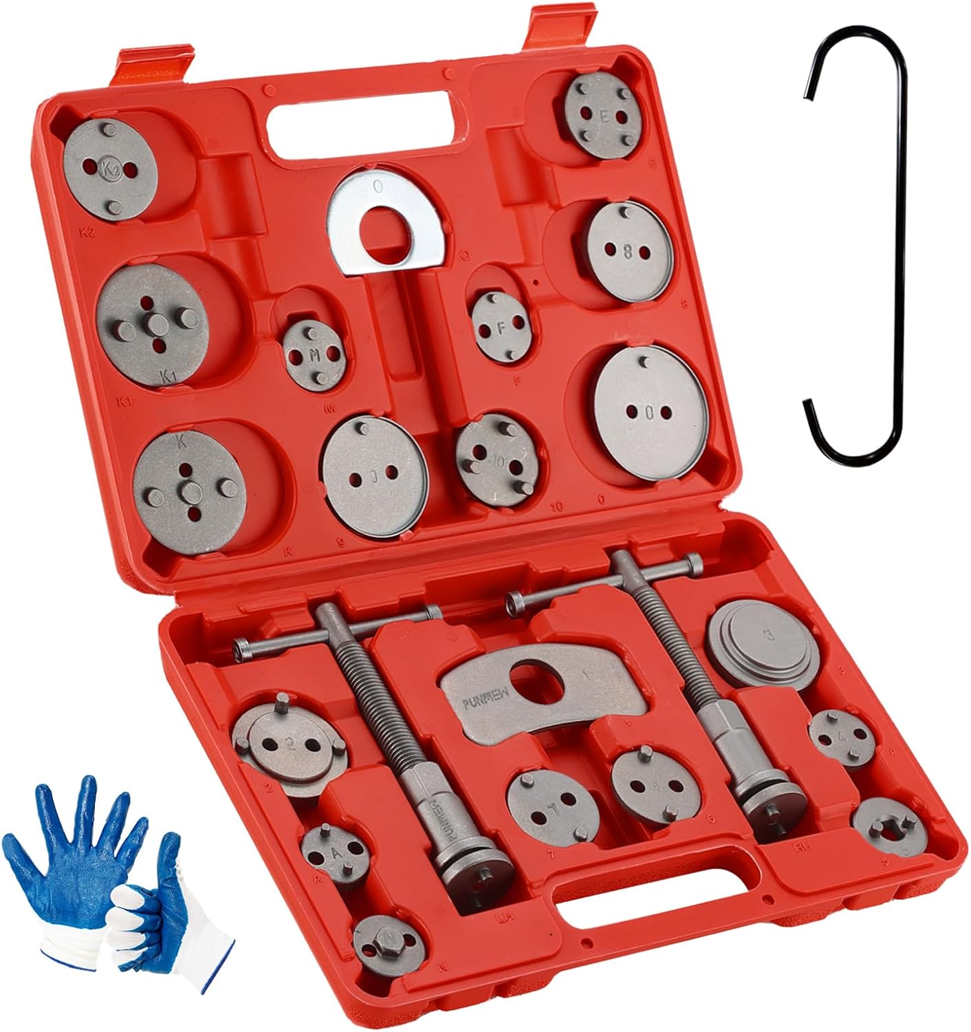 Amazon.com: Punmew Brake Caliper Compression Tool 24-Piece Heavy Duty ...