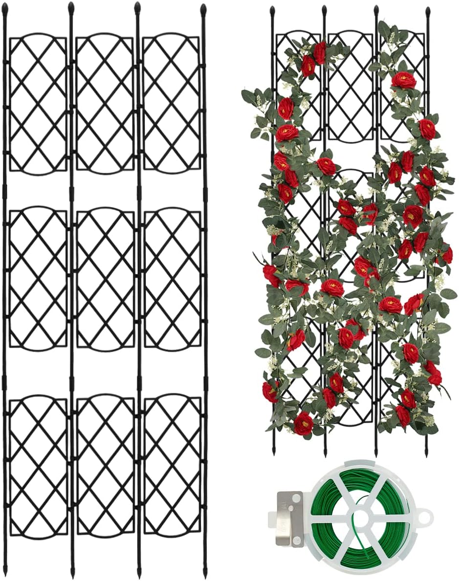 Plant Trellis Frame 135cm Sturdy Garden Climbing Trellis Outdoor Plant ...