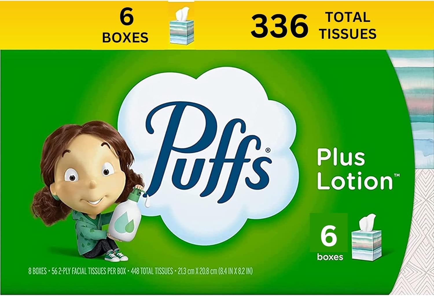 Amazon.com: Puffs Plus Lotion Facial Tissues Boxes Bulk (Pack Of 6 ...