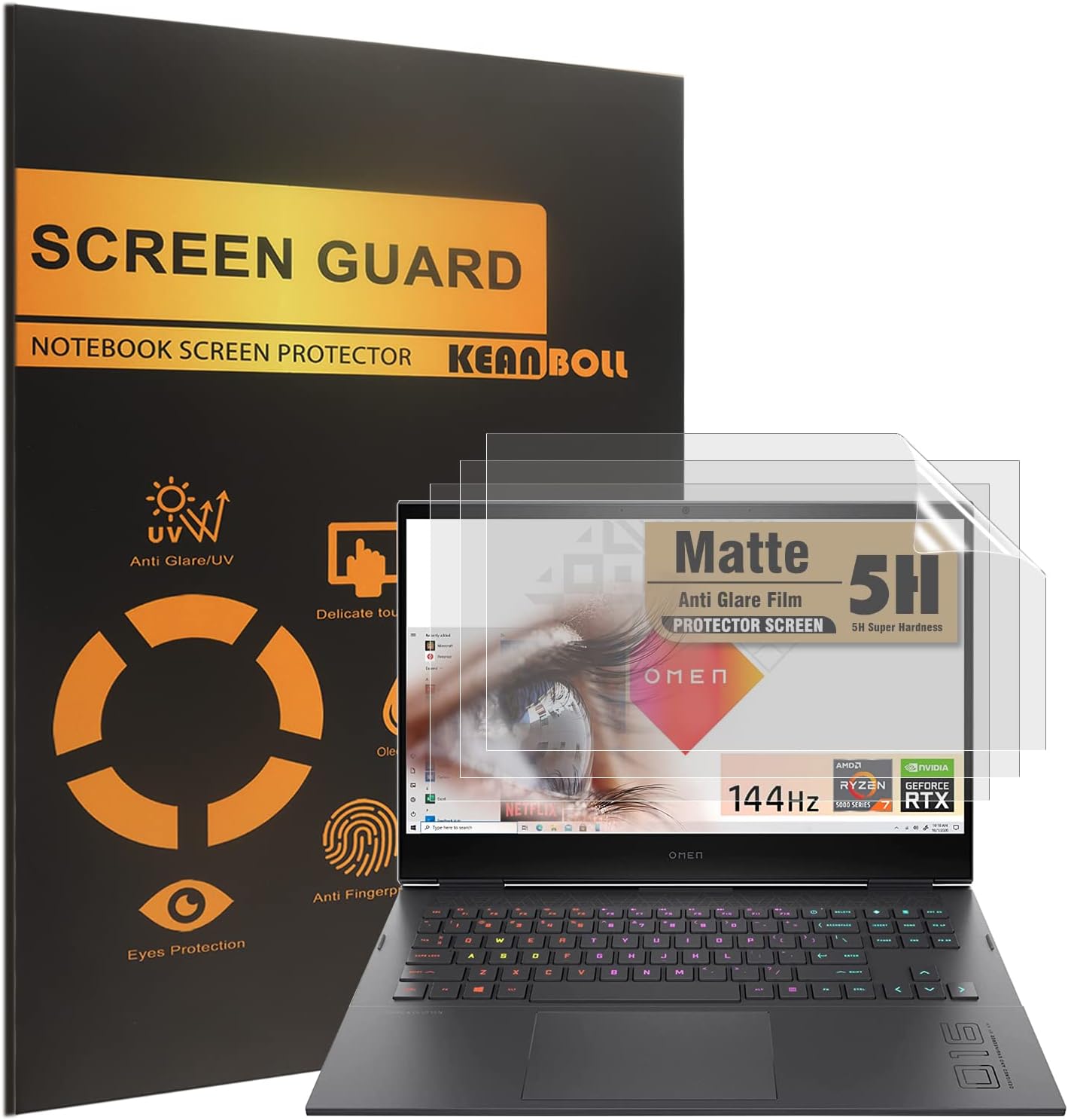 Amazon.com: KEANBOLL 3 Pack Anti Glare Matte Screen Protector for HP ...