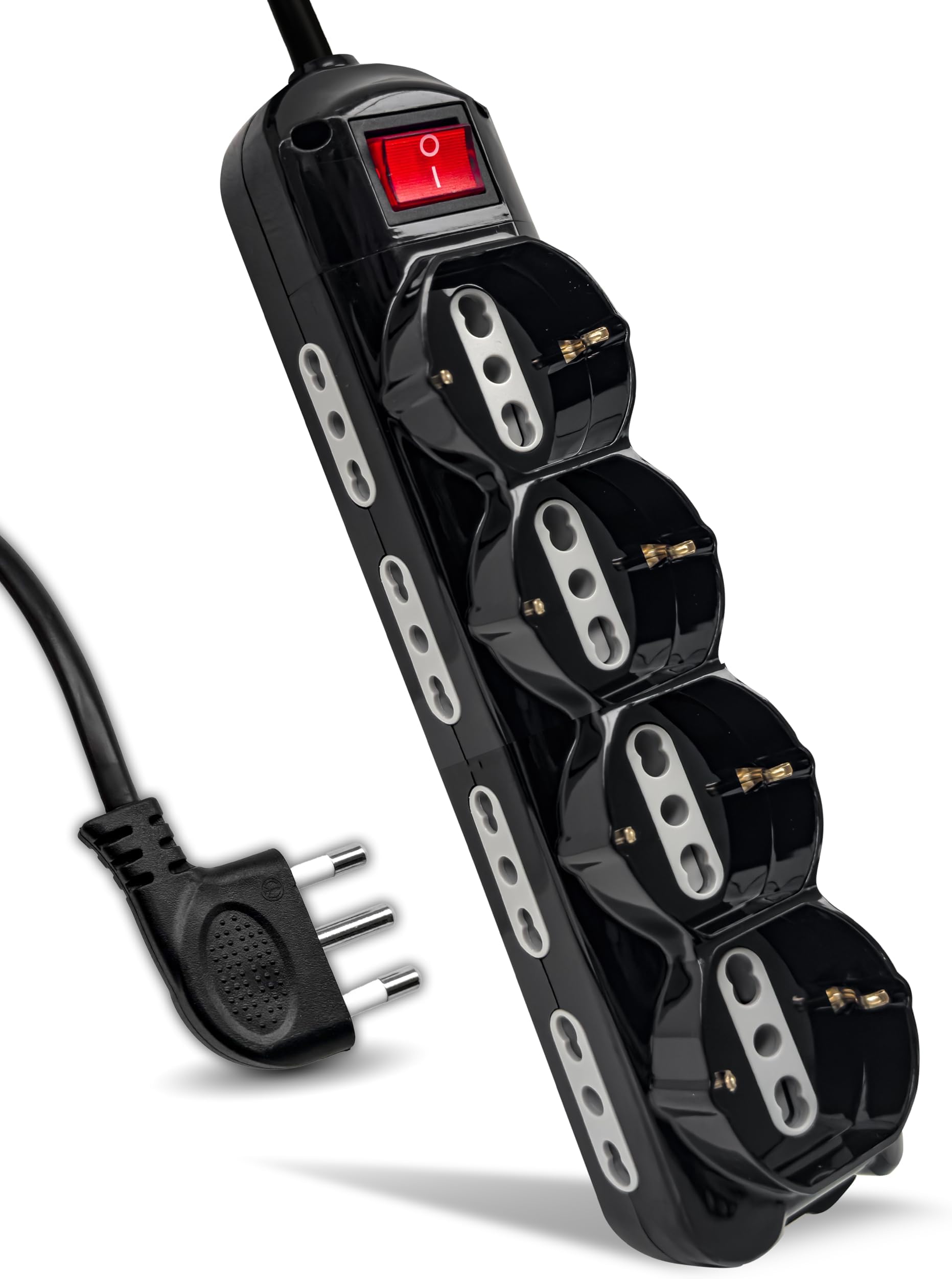 V-TAC Multipresa Elettrica Nera 12 Posti con Interruttore e Cavo 1,5mt ...
