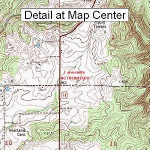 Amazon.com : USGS Topographic Quadrangle Map - Lanesville, Indiana ...