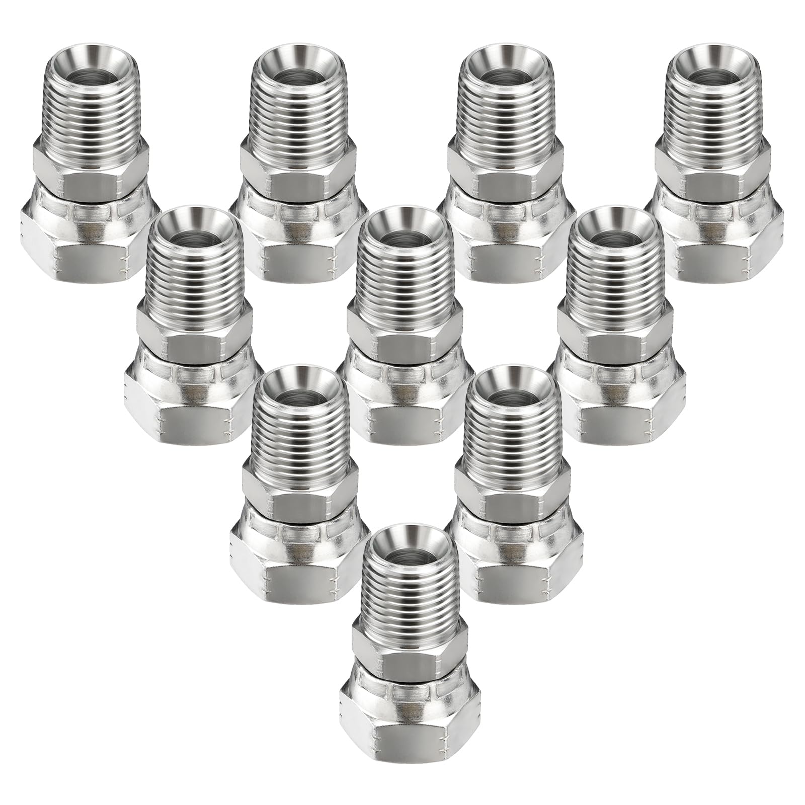 Amazon.com: Racewill 10 Pack Hydraulic Hose Fittings: 1/2" NPSM Female ...