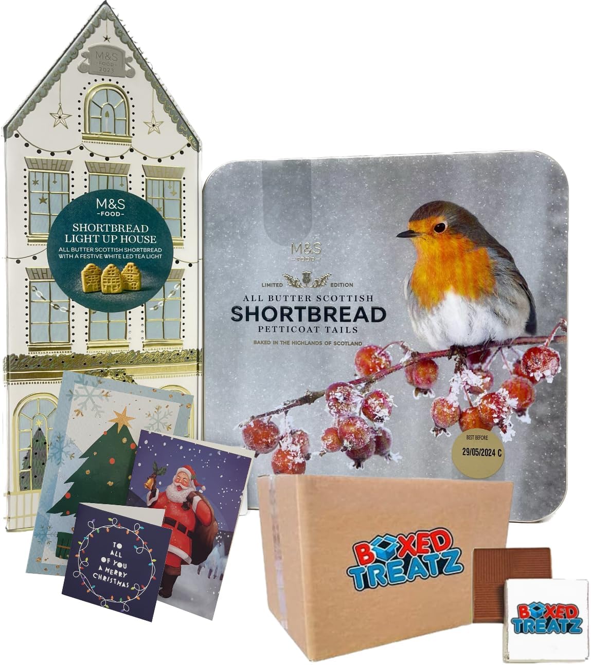 Short Bread Biscuits 360g Tin + Shortbread 'Light Up' Tea-light House ...