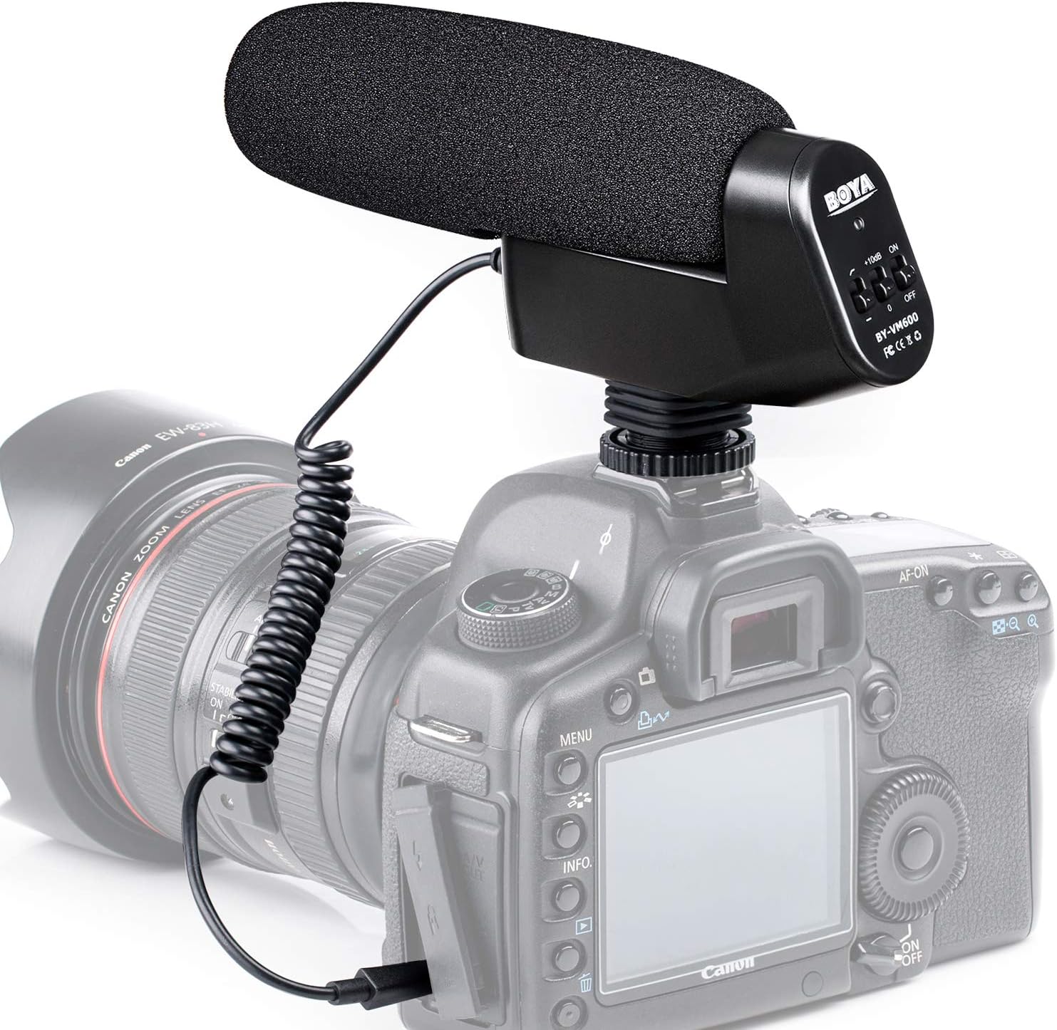 Boya New BY-VM600 Cardioid Directional 3.5mm Condenser On-Camera ...