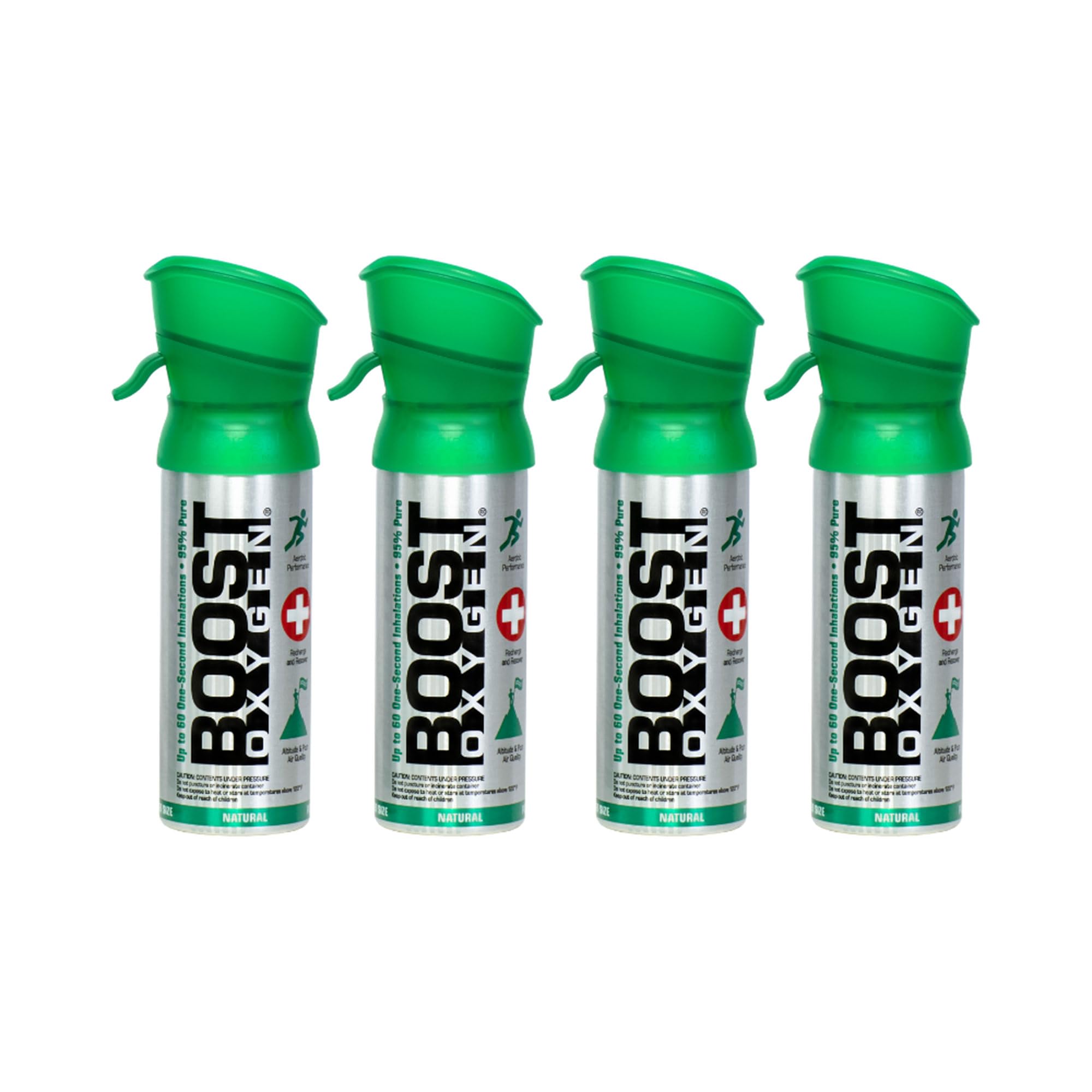 Amazon.com: Boost Oxygen 4-Pack Portable Breathing Cans, Respiratory ...