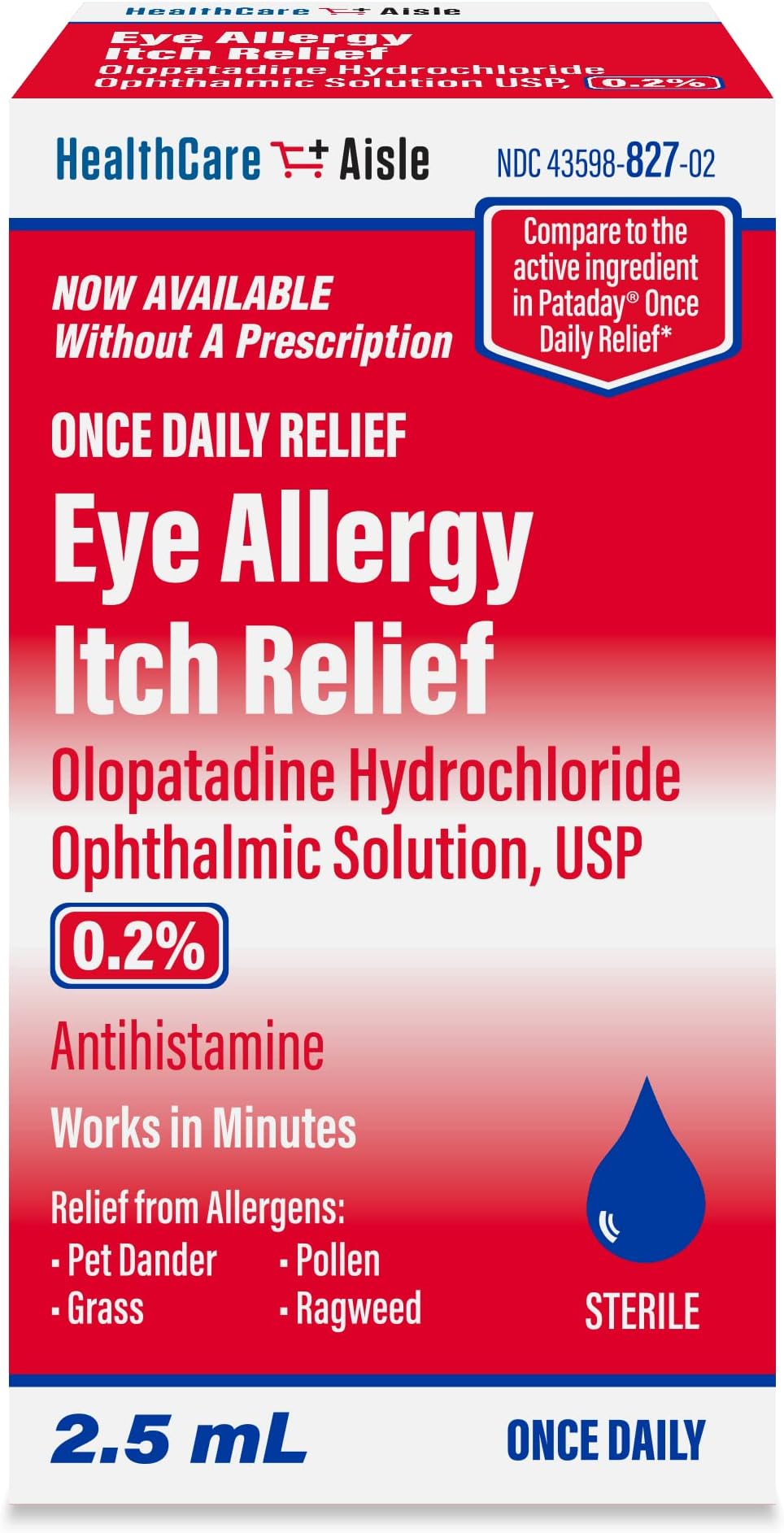 Amazon.com: Zaditor Antihistamine Eye Drops Twin Pack 0.34 Fl oz ...
