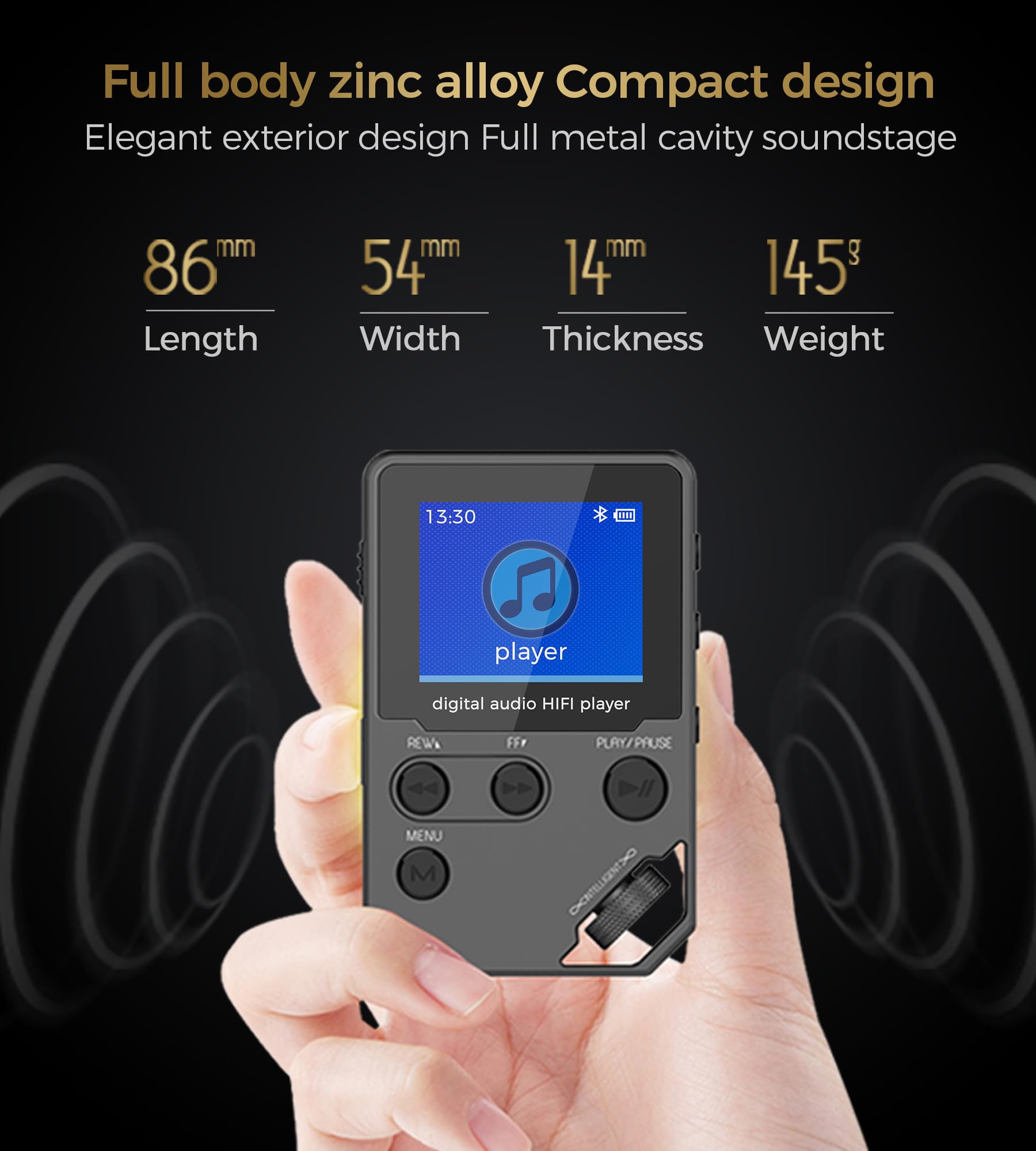 Snapklik.com : New 72GB Lossless Music Player,MP3/MP4 Player, Full Body ...