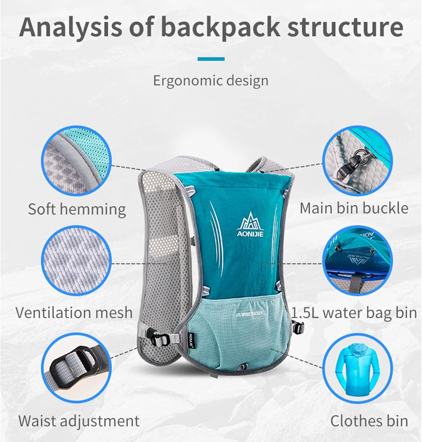 OrrinSports Sports Hydration Packs for runners,Soft Handheld Water ...