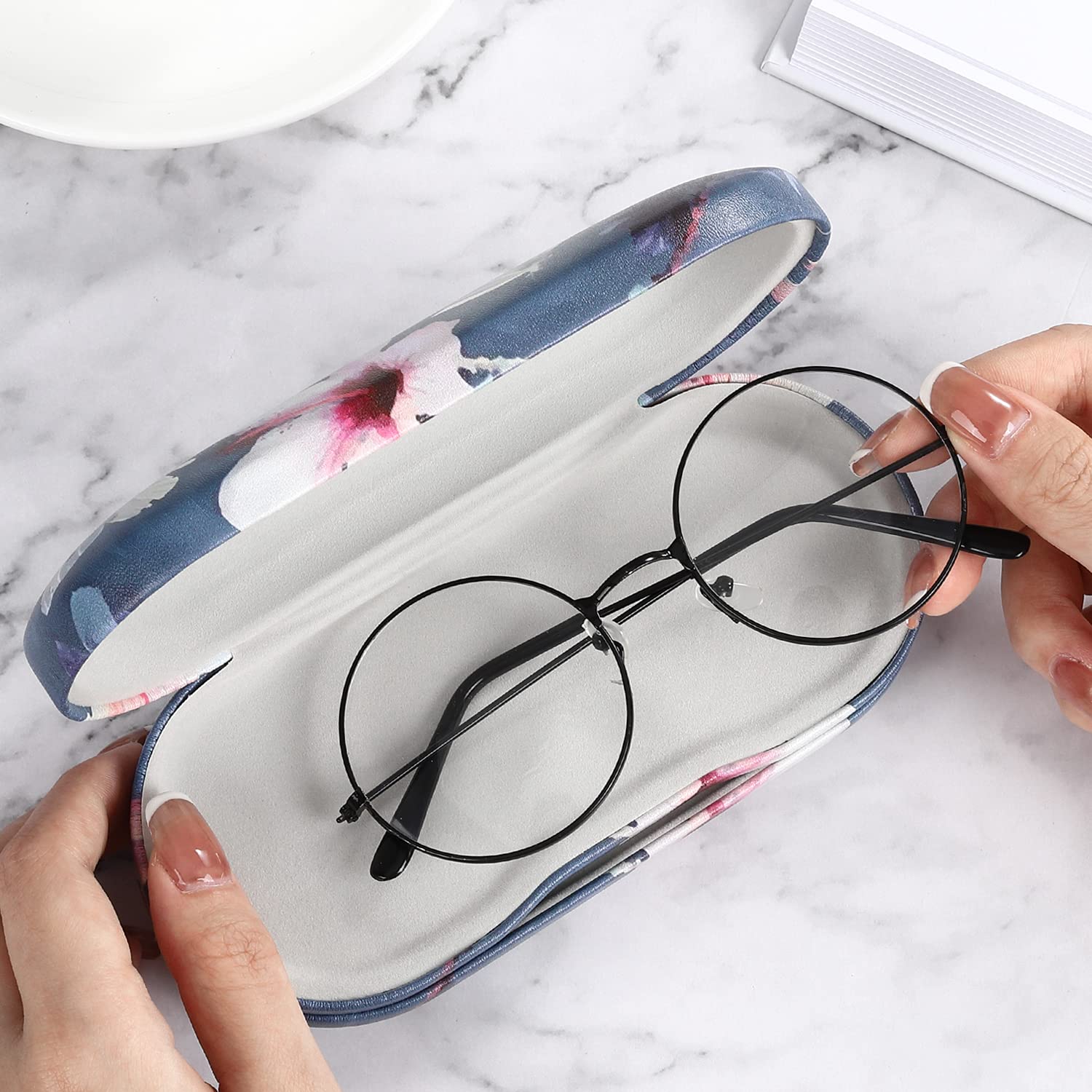 Snapklik.com : MoKo Glasses Case, Double-Sided Glasses Case, Contact ...