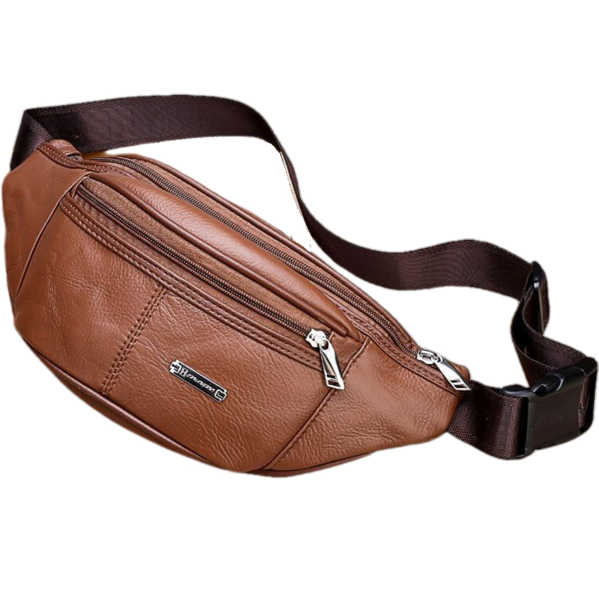 Amazon.com | Dienbona Genuine Leather Vintage Fanny Pack Sling Bags ...