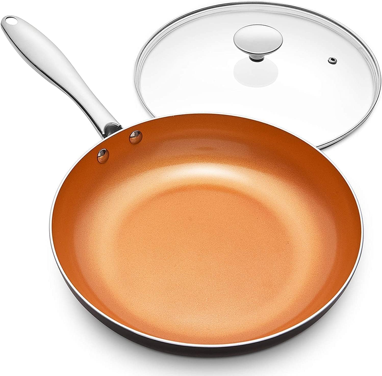 Amazon.com: All-Clad NS1 Nonstick Induction 12" Fry Pan with Loop & Lid ...