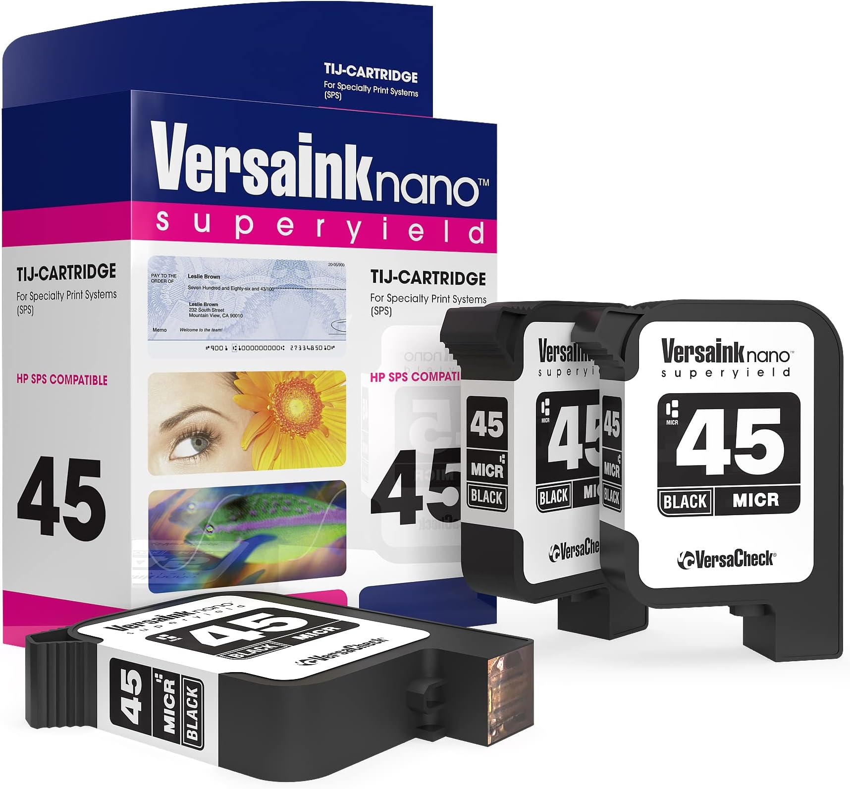 Amazon.com: VersaInk-Nano 45 TIJ 2.5 MICR Black Ink Cartridge - 3 Pack ...