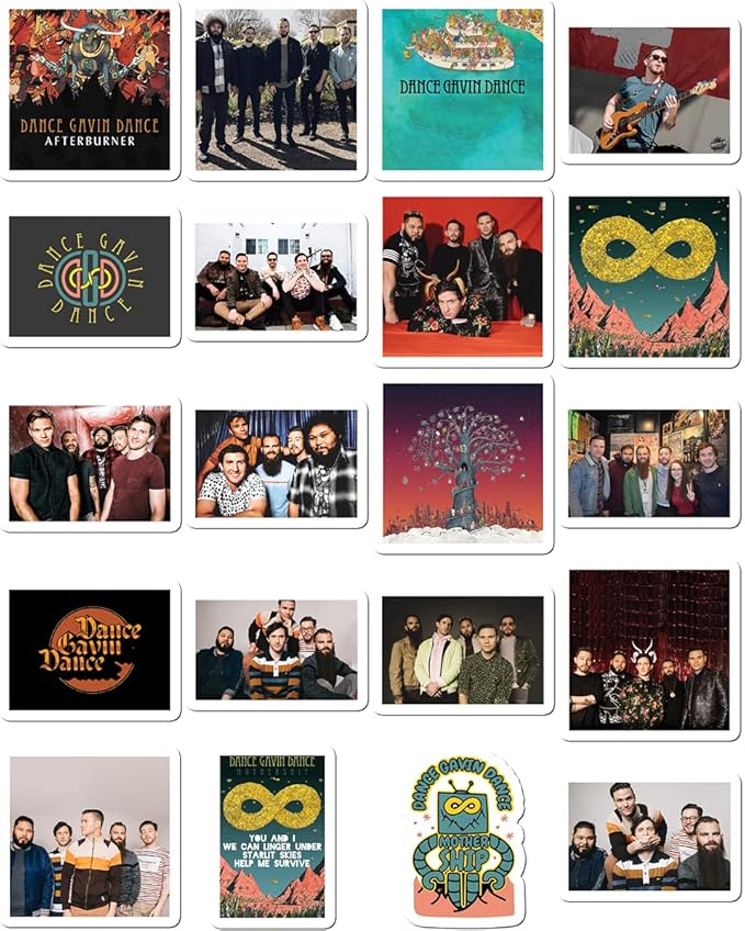 Amazon.com: Stickers 20 Pcs Per Pack Dance Colorful Gavin Vinyl Dance ...