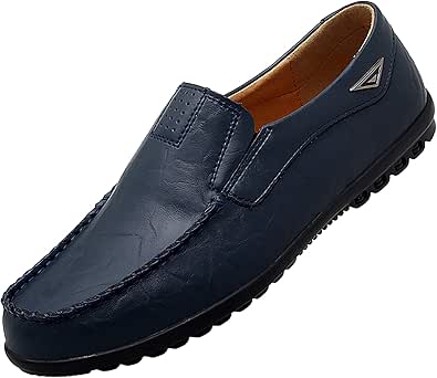 Amazon.com | Go Tour Men’s Casual Leather Fashion Slip-on Loafers Shoes ...
