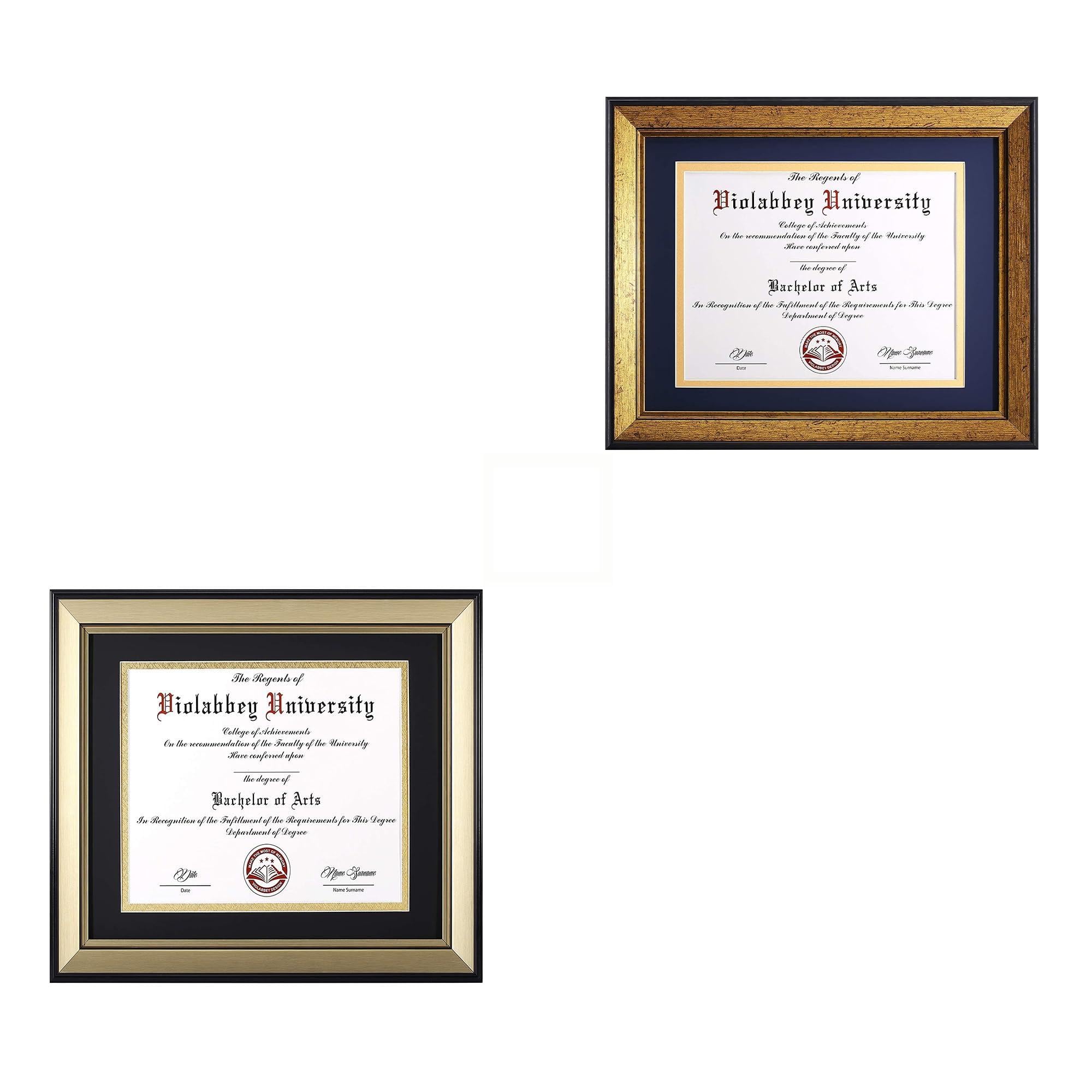 Amazon.com - VIOLABBEY 8.5x11 Diploma Frame, 8.5 x 11 Certificate Frame ...