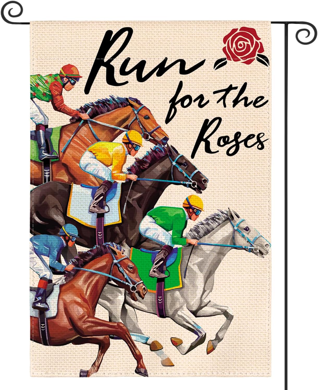 Amazon.com : AVOIN colorlife Run for the Roses Kentucky Derby Garden ...