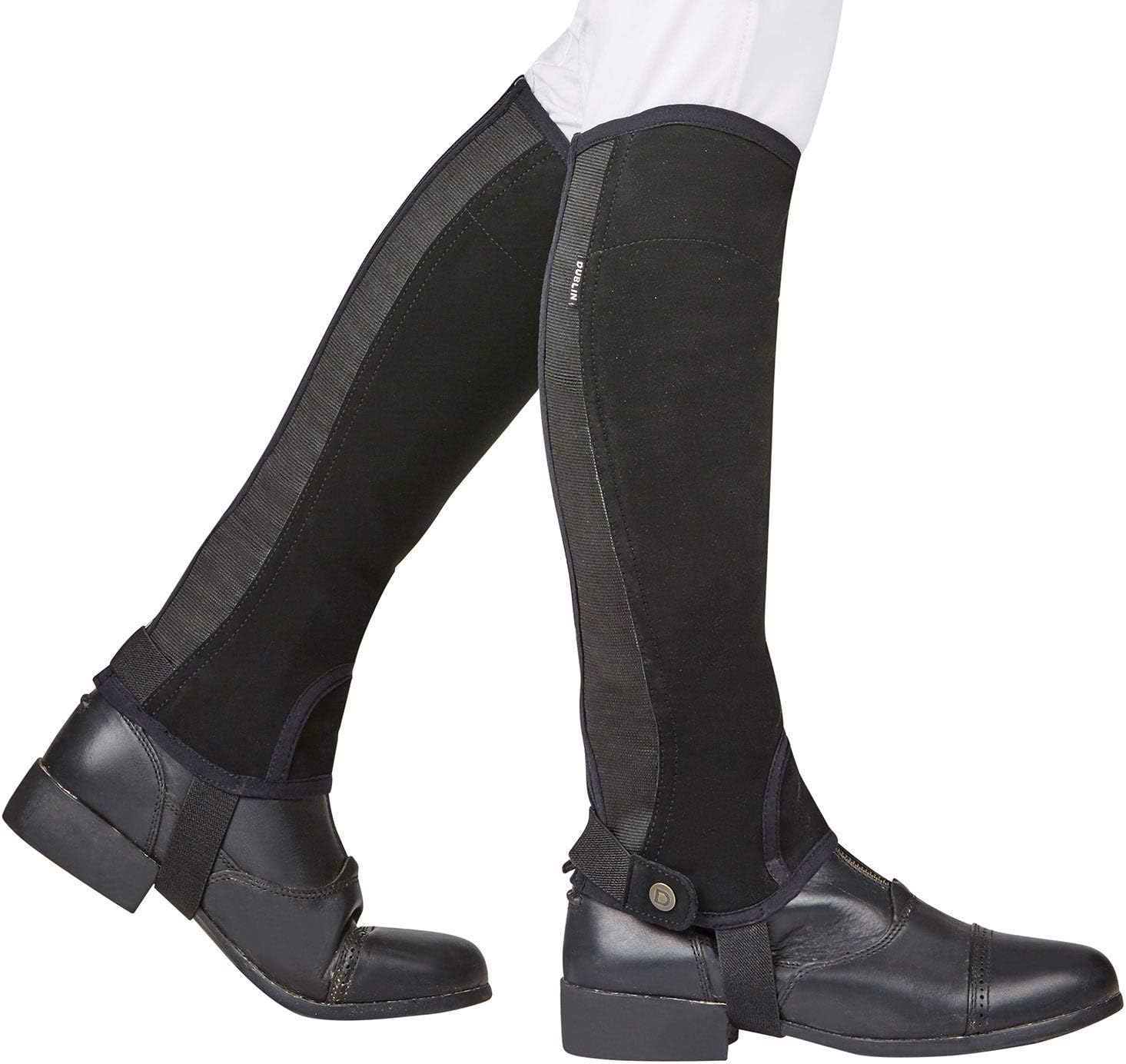 Amazon.com: Dublin Adult Easy-Care Silicone Half Chap S Black : Sports ...