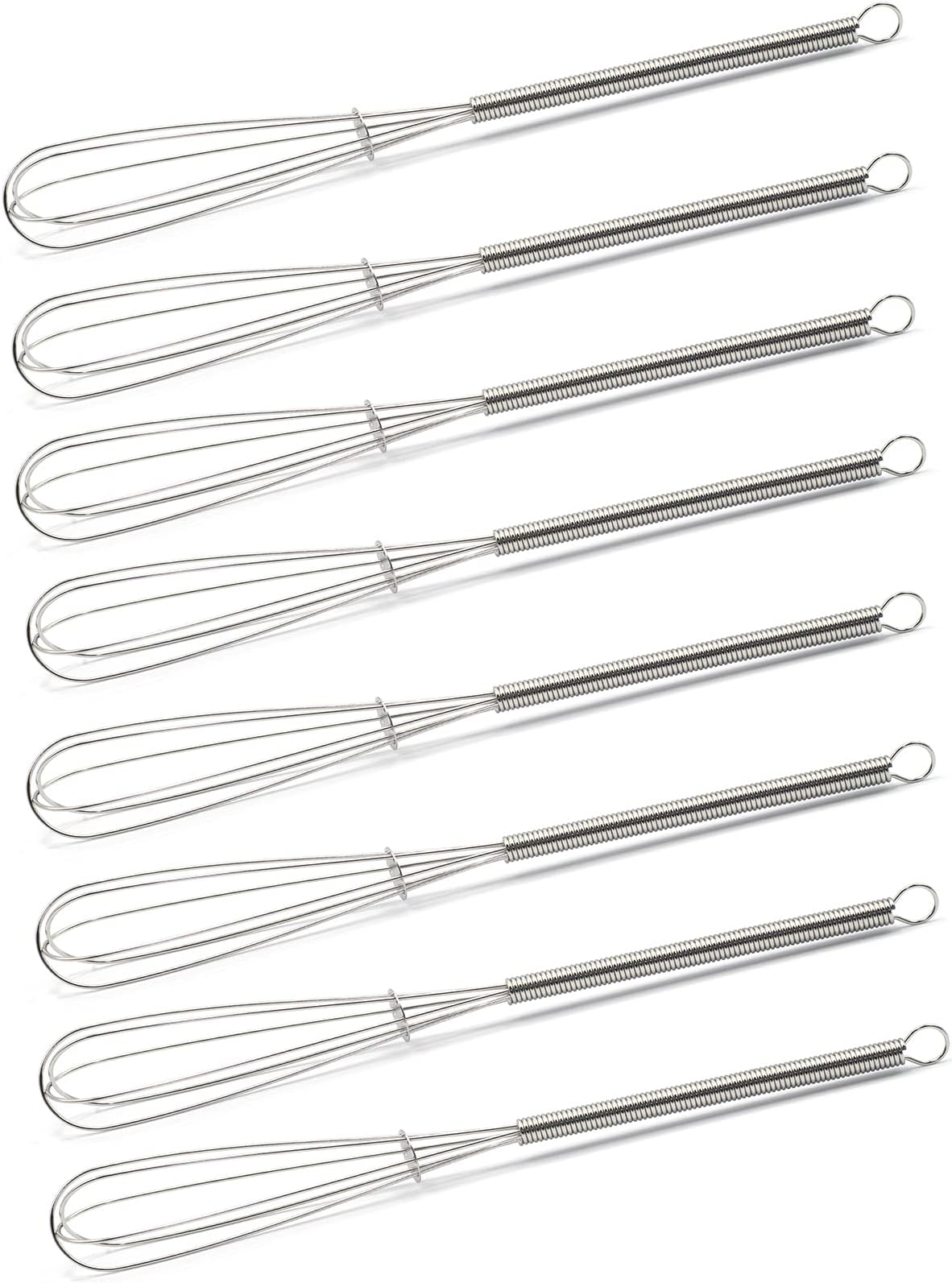 Amazon.com: Mini Whisks 7 inch 8Pcs Stainless Whisk, Hand Egg Mixer for ...