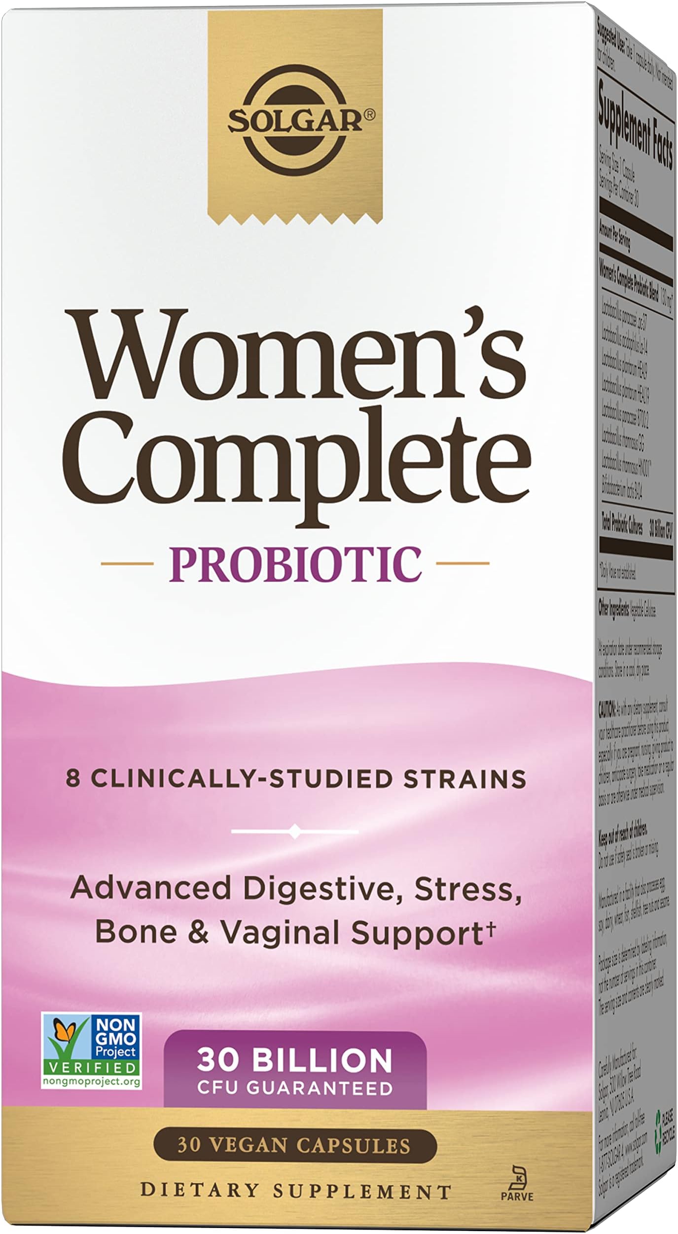 Amazon.com: Solgar Women's Complete Probiotic, 30 Vegan Capsules - 30 ...