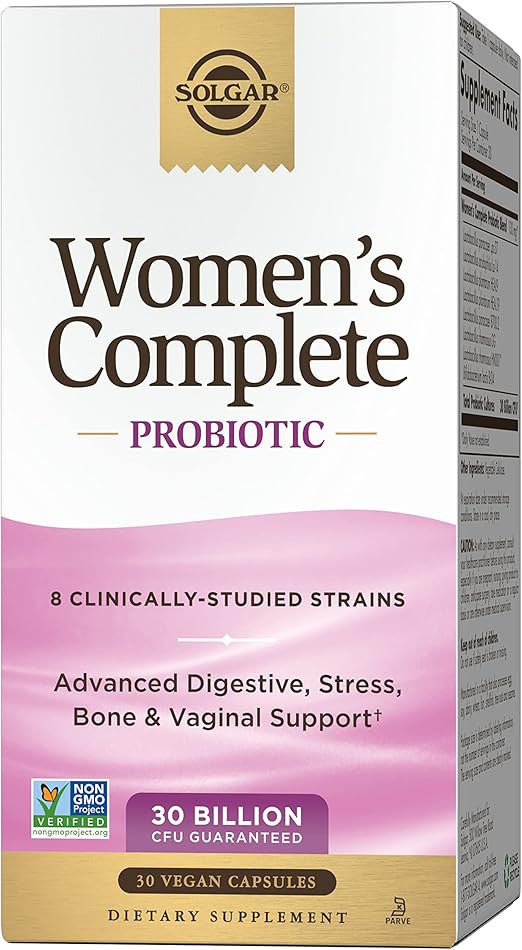 Amazon.com: Solgar Women's Complete Probiotic, 30 Vegan Capsules - 30 ...