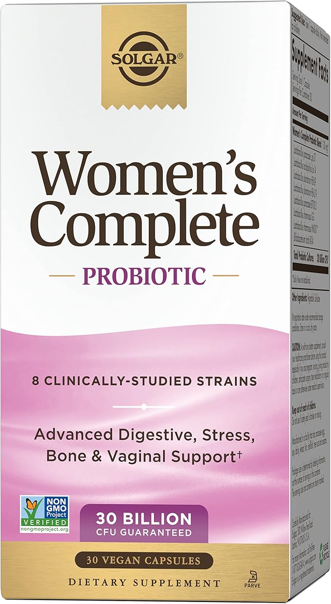 Amazon.com: Solgar Women's Complete Probiotic, 30 Vegan Capsules - 30 ...