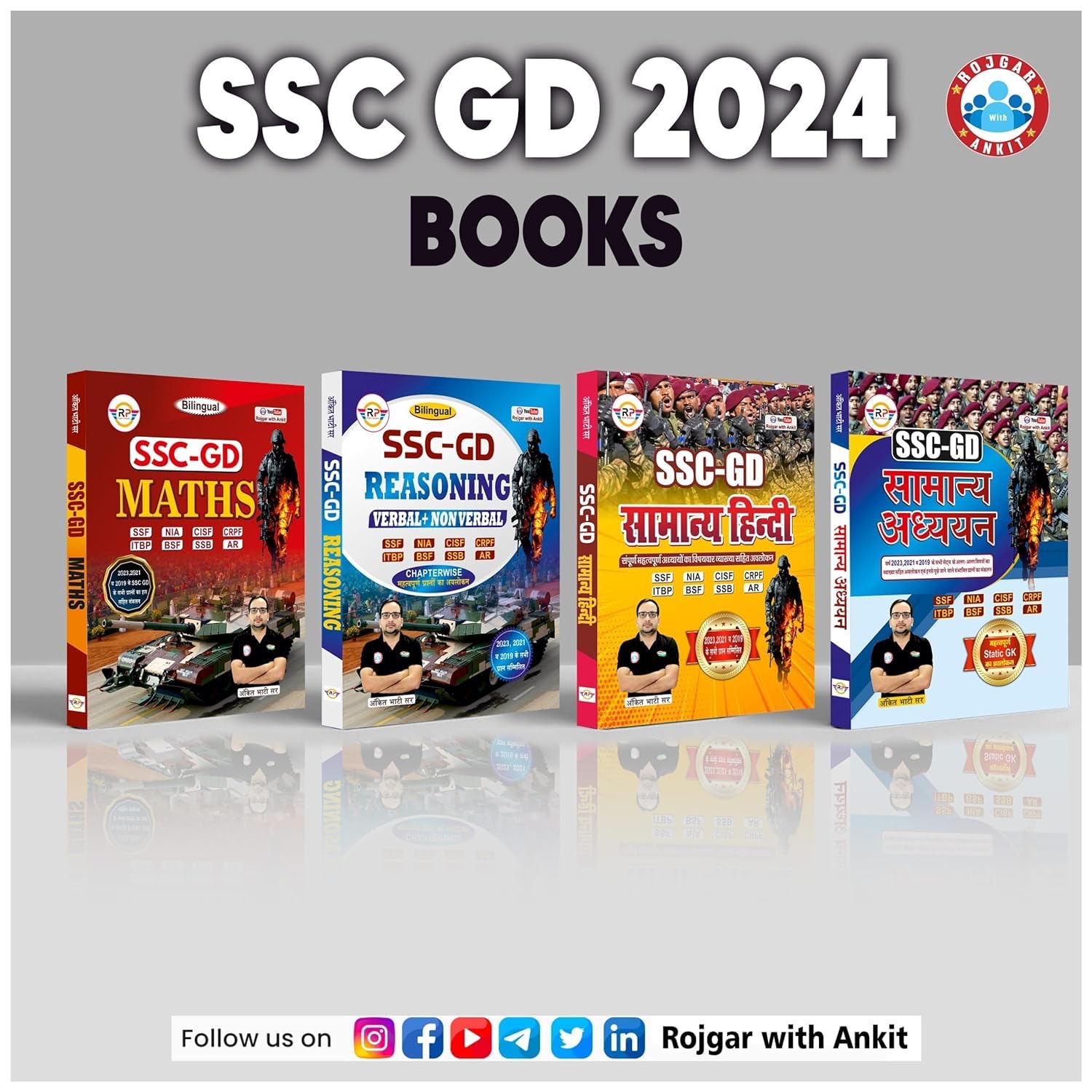 Buy SSC GD (COMBO) MATH +REASONING+GK+HINDI Book Online at Low Prices ...