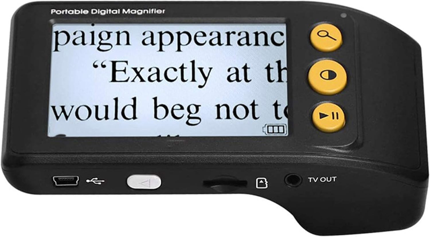Tonpop Magnifying Glass,Handheld Electronic Low Vision Reading Aid,2x ...