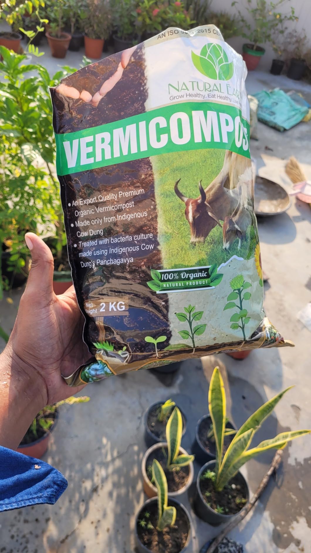 NATURAL EARTH 5 KG - TRUSTED Organic Vermicompost For Plants | Treated ...