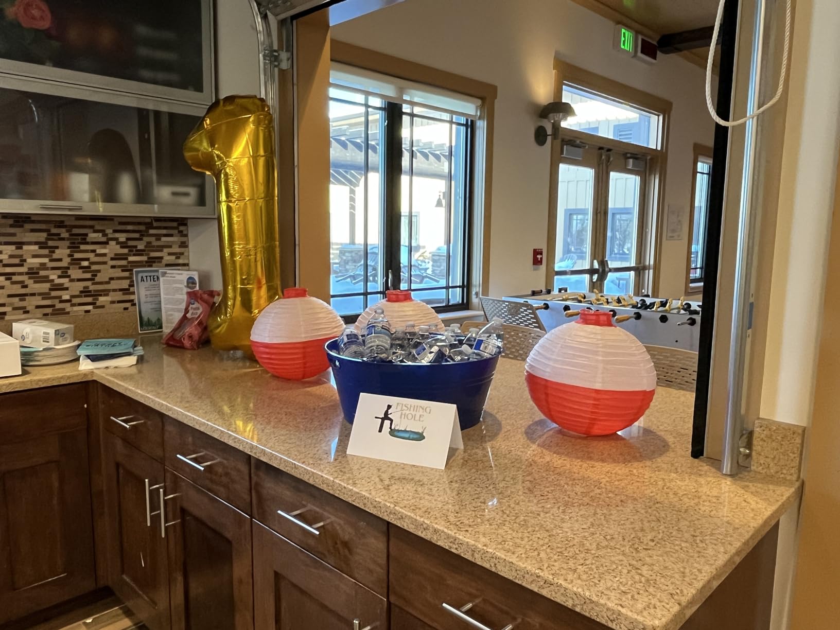 Set of 12 Fishing Bobber Round Paper Hanging Lanterns Fishing Birthday ...