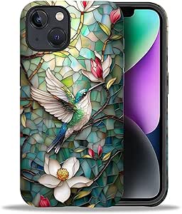 Amazon.com: DAIZAG Compatible with iPhone 14 Plus Case,Beautiful Colorful Bird Full Pattern ...