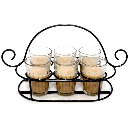 Buy ARTYSTA BEAUTIFYING LIVES 'Warli Transparent' Cutting Chai Glass ...