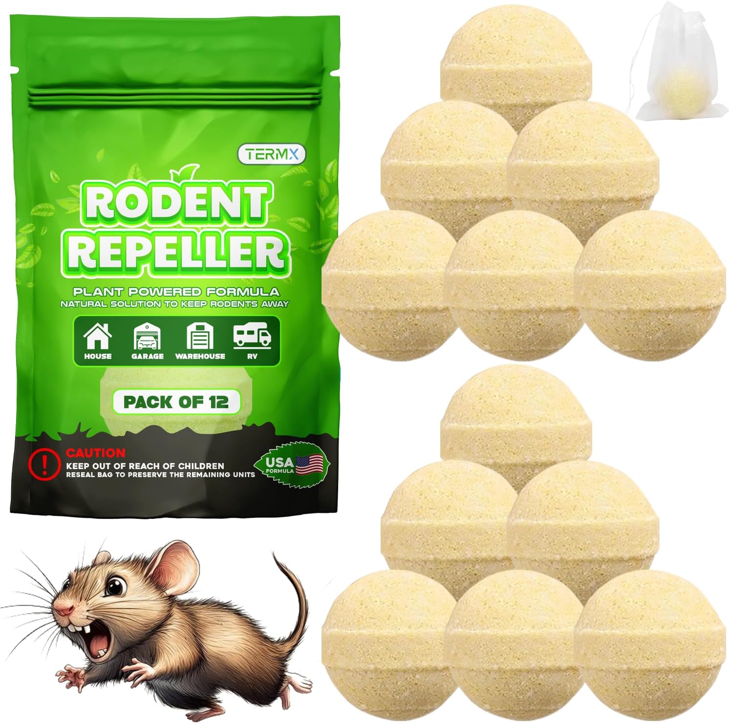 Amazon.com: 24 Pack Skunk Repellent Outdoor - Natural Rodent Repellent ...