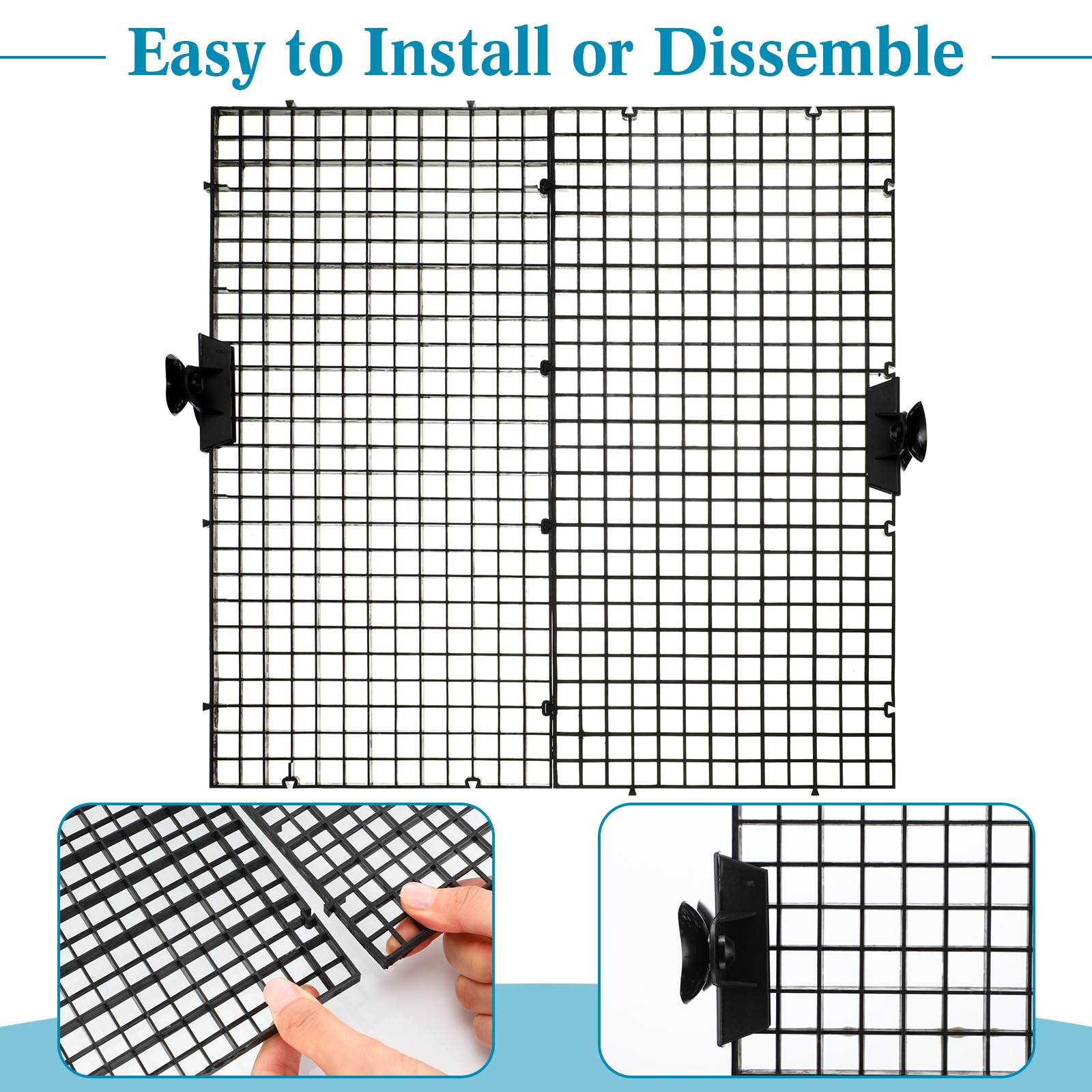 Snapklik.com : Zeyune 6 Pcs Fish Tank Divider Aquarium Separator Light ...