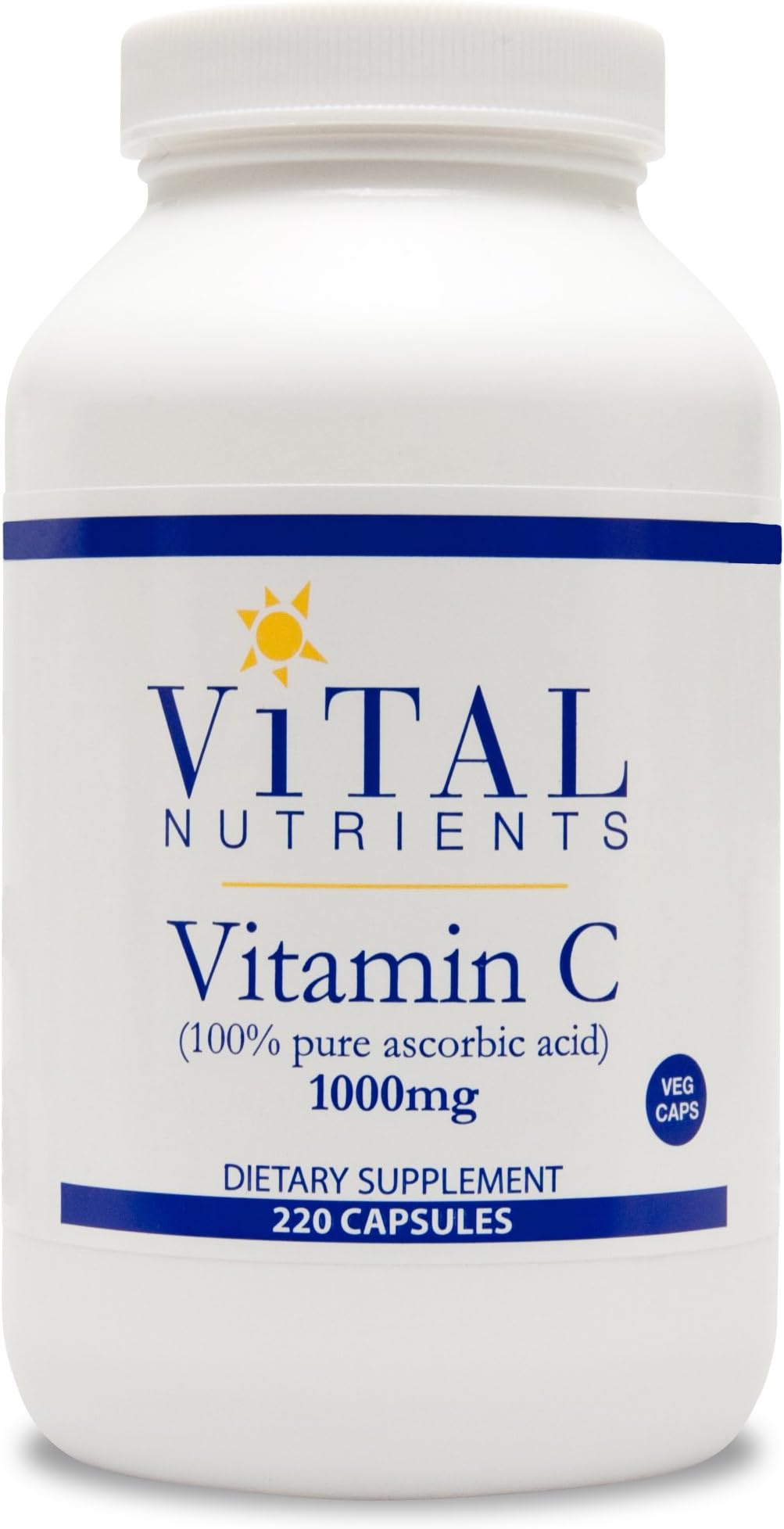 Amazon.com: Vital Nutrients Vitamin C 100% Pure 1000mg 220 Capsules ...