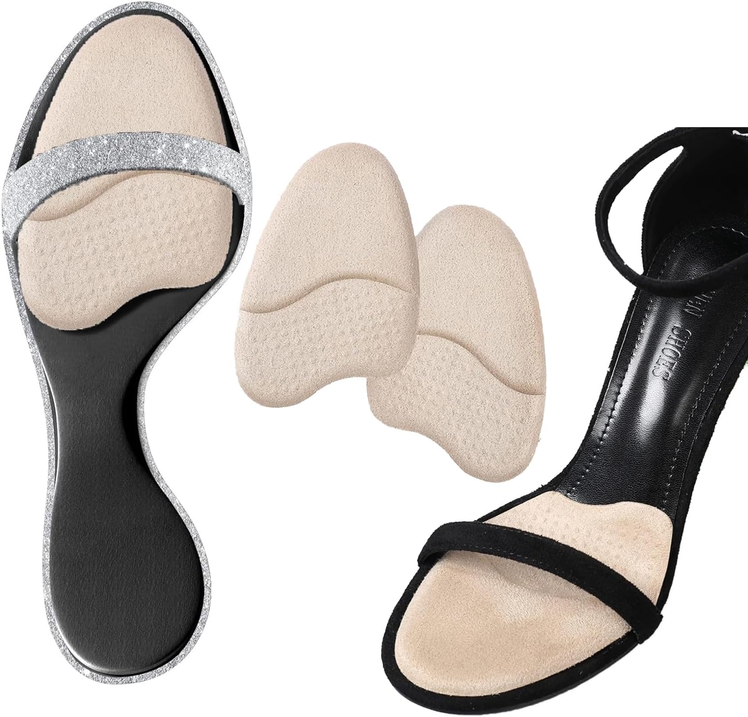Amazon.com: Unribeau Ball of Foot Cushions for Women, Metatarsal Pads ...