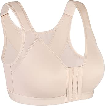 HACI Full Coverage Back Support Bra Minimizer Everyday(Beige,40D) at ...