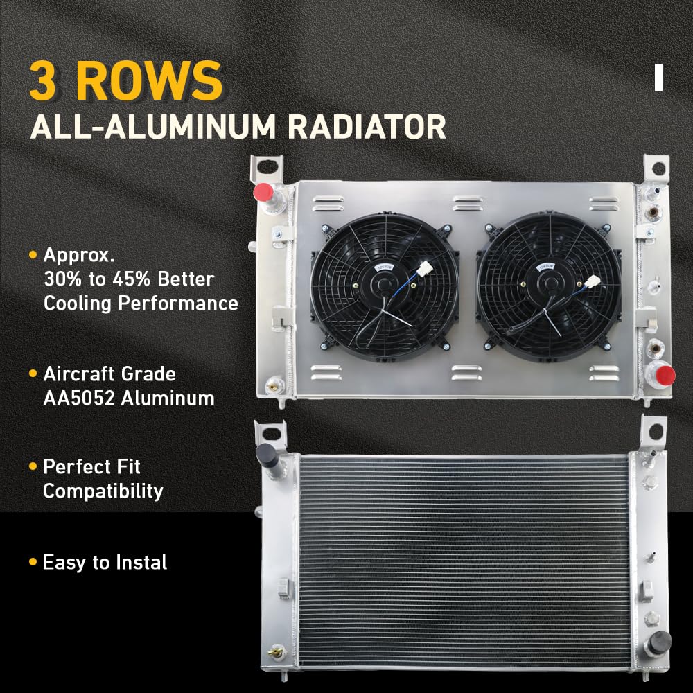 Chevy Truck Cooling Parts Fan Shroud Set For Chevy Silverado 1500 1999 ...