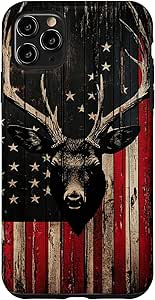 Amazon.com: iPhone 11 Pro Max Deer Hunting American Flag With Deer ...